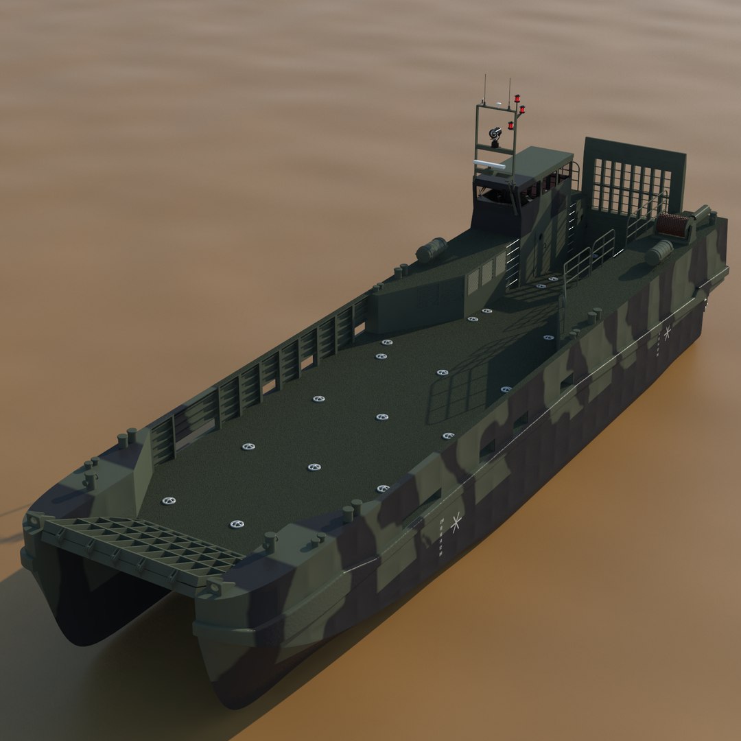 3d Model Of Fast Landing Craft