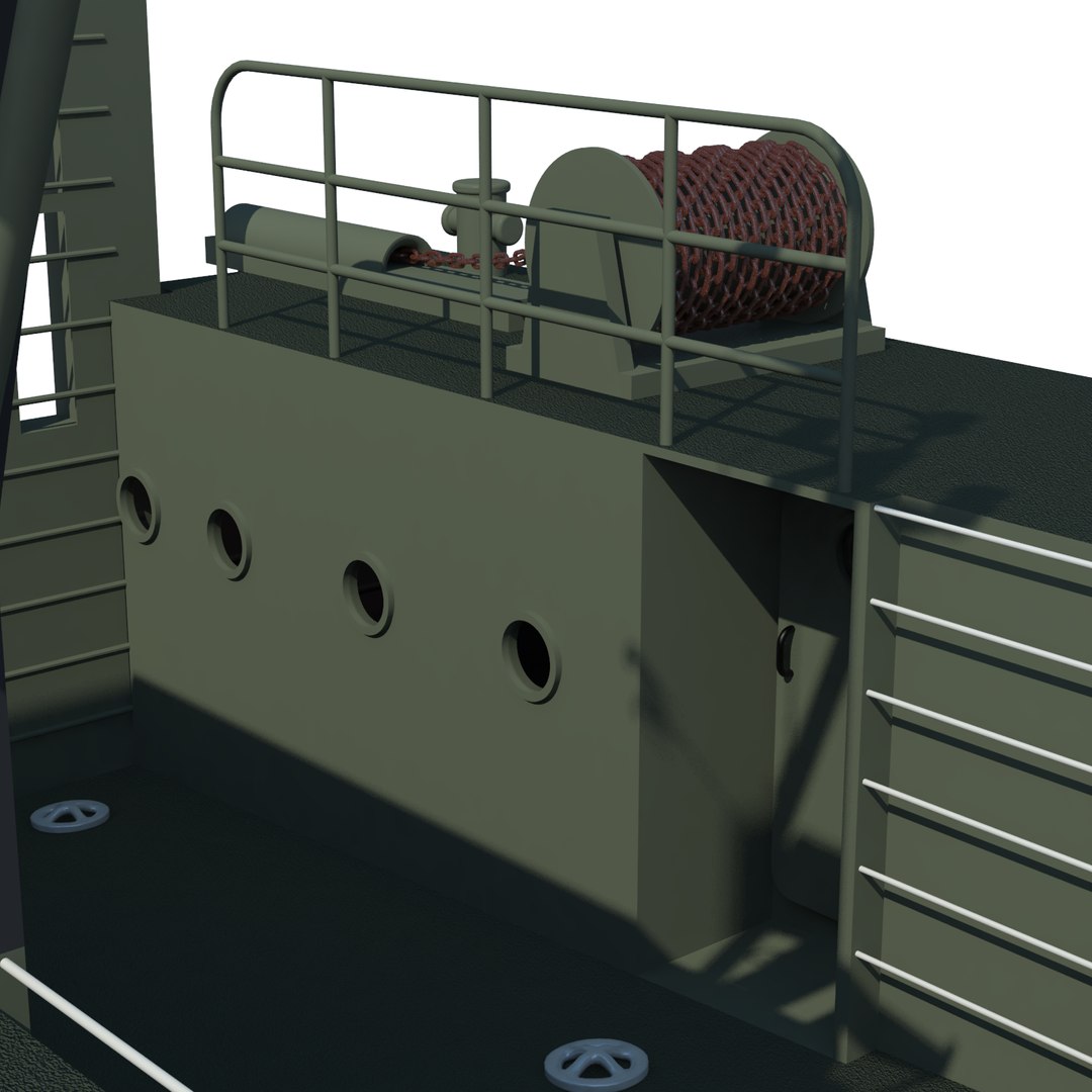 3d Model Of Fast Landing Craft