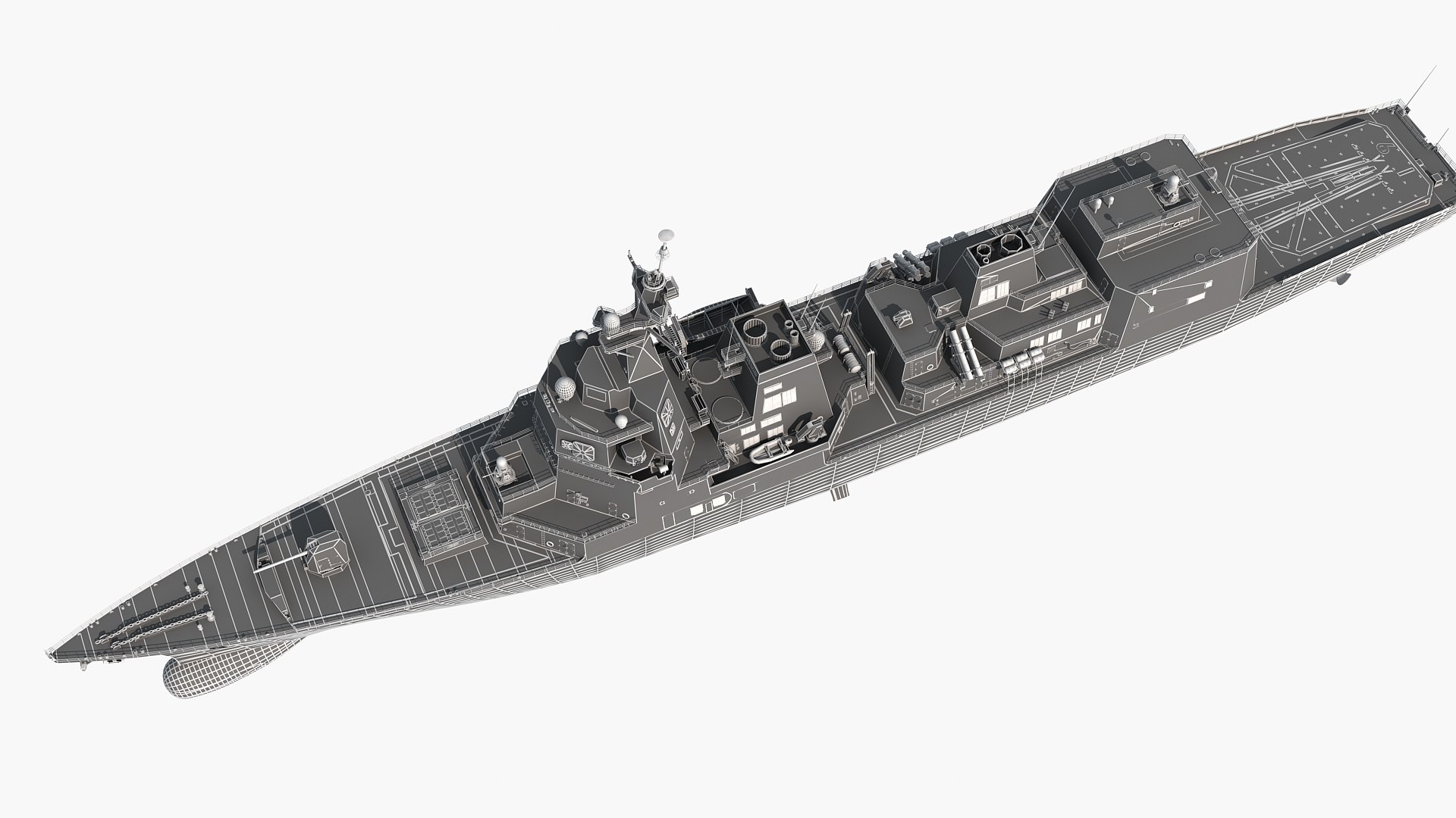 3D Asahi Class Destroyer 25DD - TurboSquid 2171425