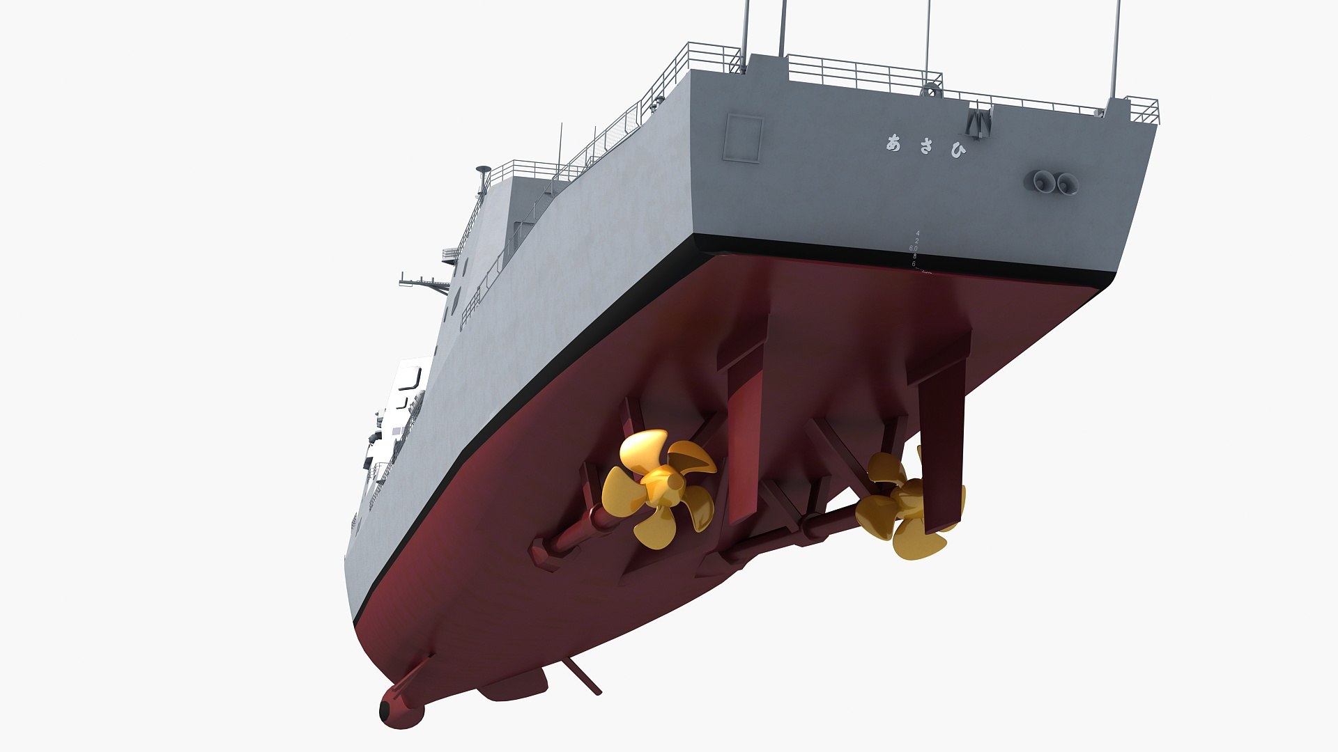 3D Asahi Class Destroyer 25DD - TurboSquid 2171425