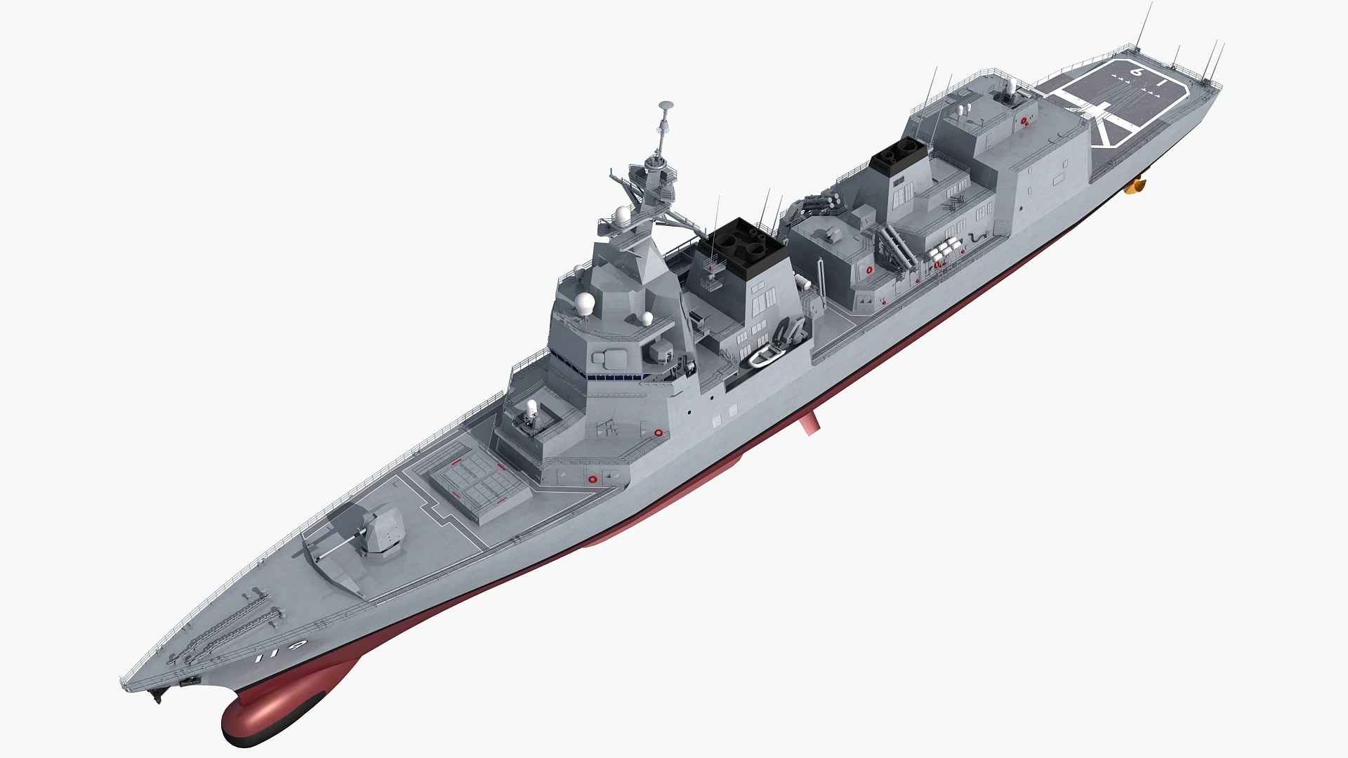 3D Asahi Class Destroyer 25DD - TurboSquid 2171425