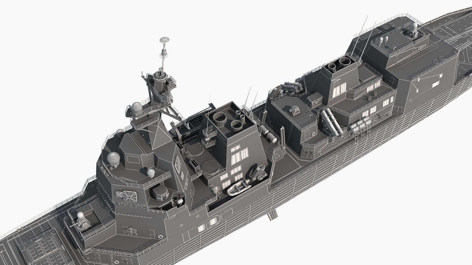 3D Asahi Class Destroyer 25DD - TurboSquid 2171425