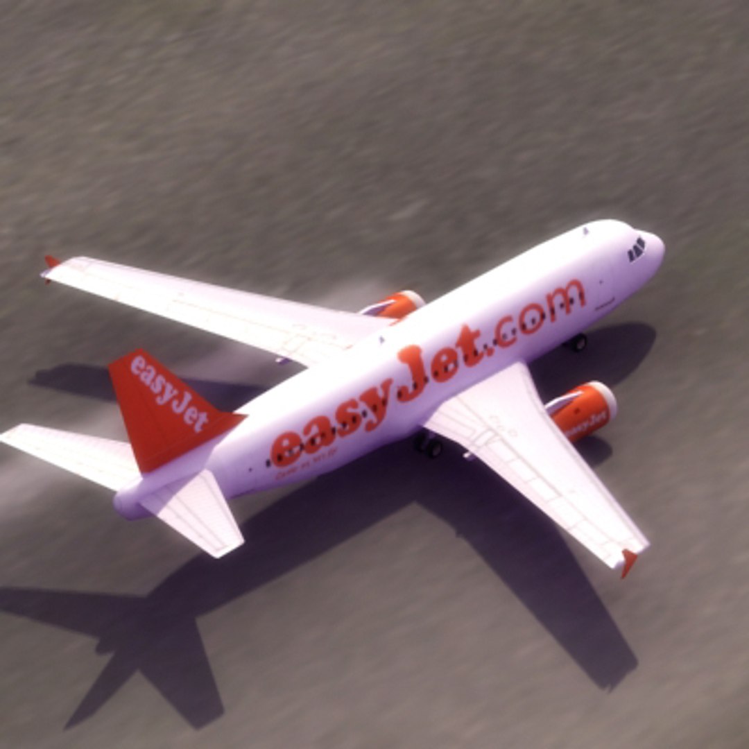 3d Model Airbus A319 Easyjet Jet