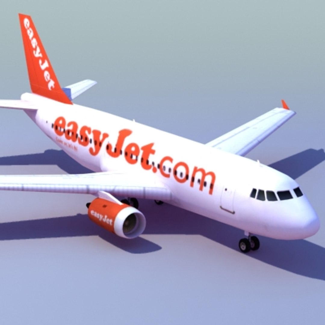 3d Model Airbus A319 Easyjet Jet