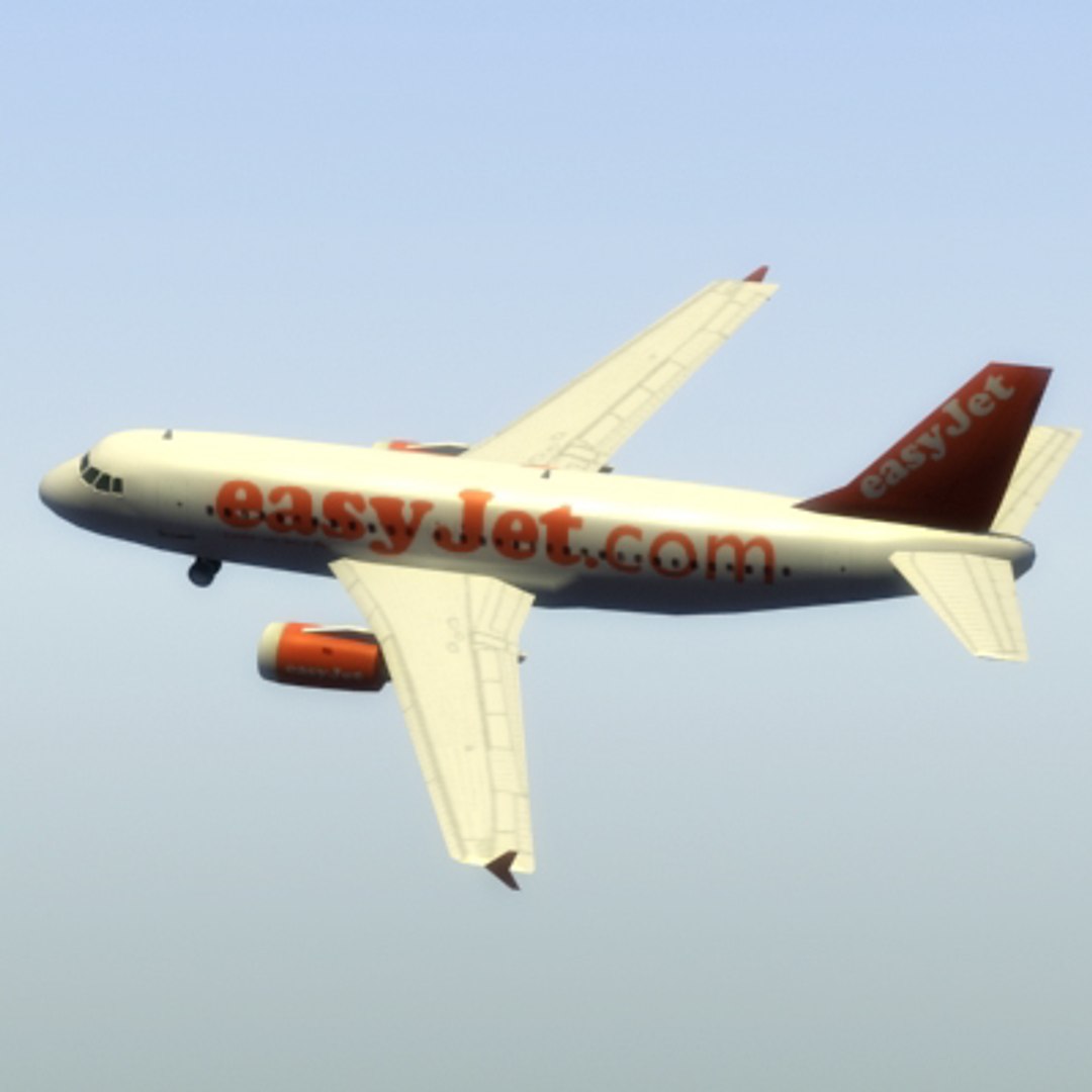 3d Model Airbus A319 Easyjet Jet