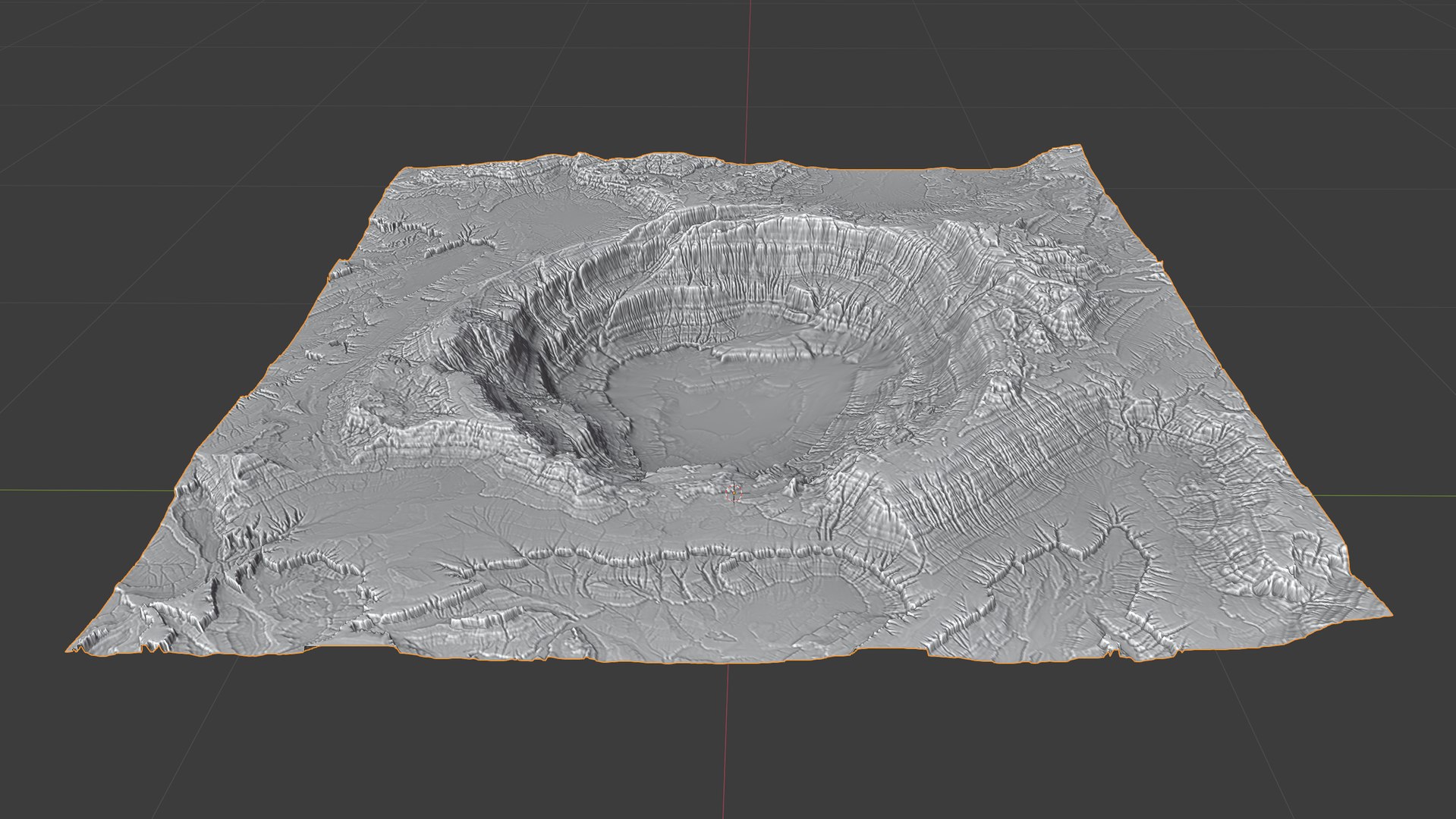 8K Detailed Crater Landscape 3D Model - TurboSquid 1811979