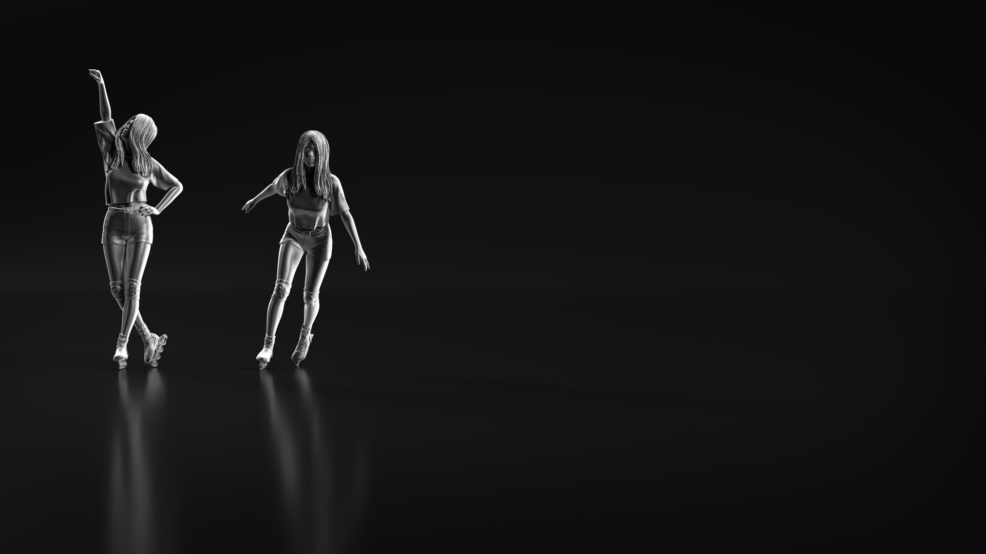 3D Model Skate Girl 01 - TurboSquid 2260645
