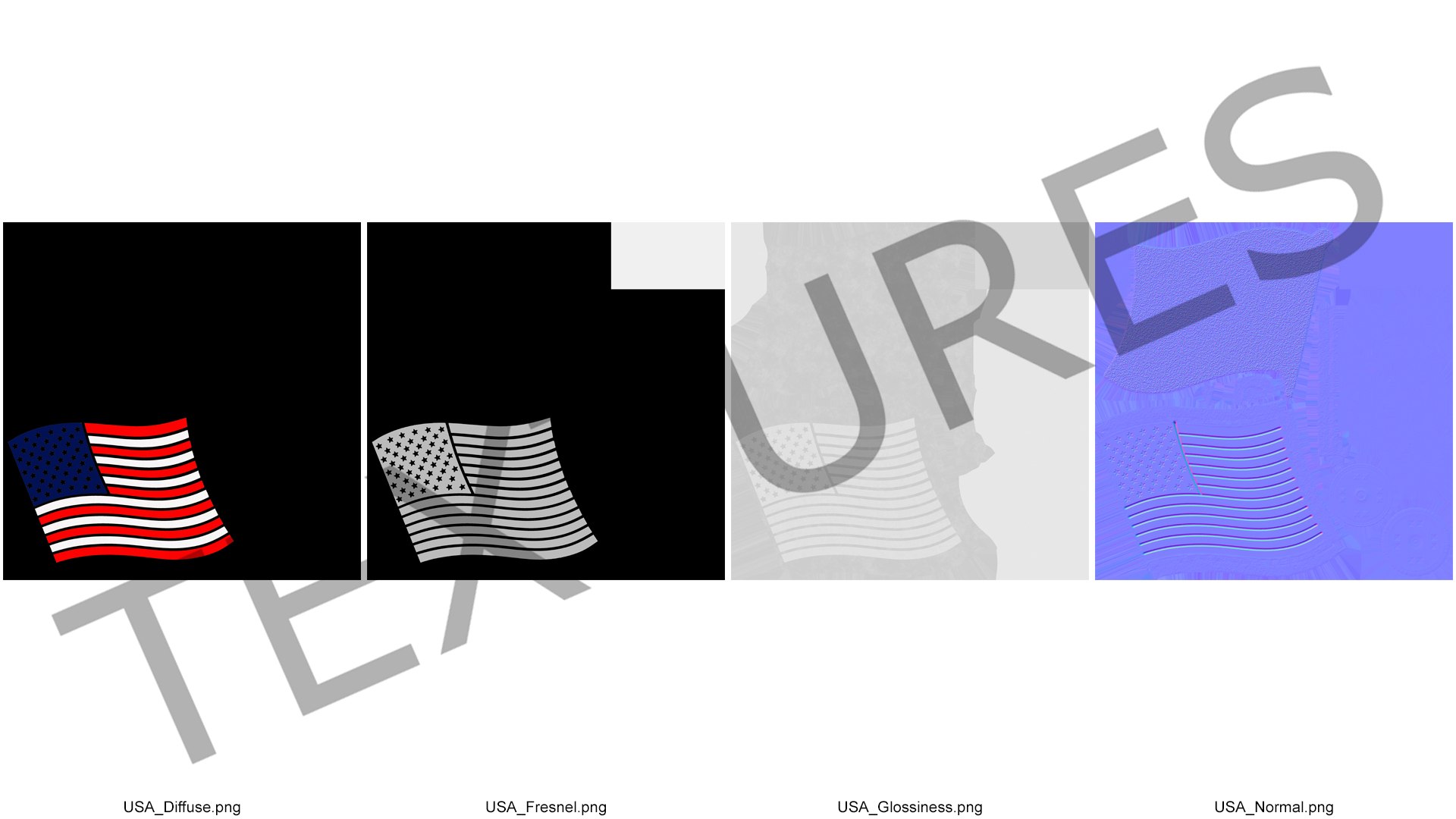 3D usa flag lapel pin - TurboSquid 1648915