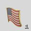 3D Usa Flag Lapel Pin - TurboSquid 1648915
