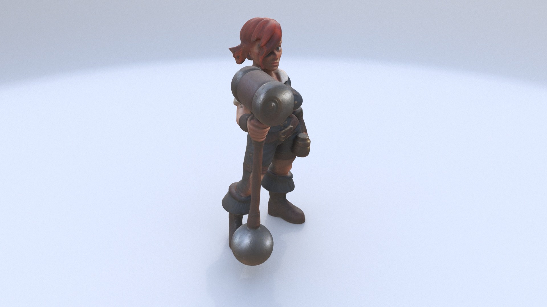 Cannonball Pirate Lucy 3D Model - TurboSquid 2336745