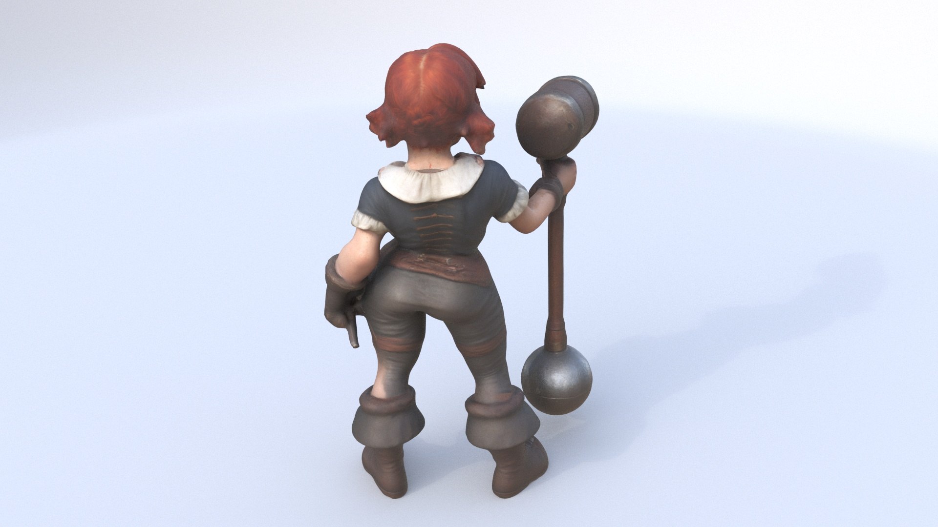 Cannonball Pirate Lucy 3D Model - TurboSquid 2336745