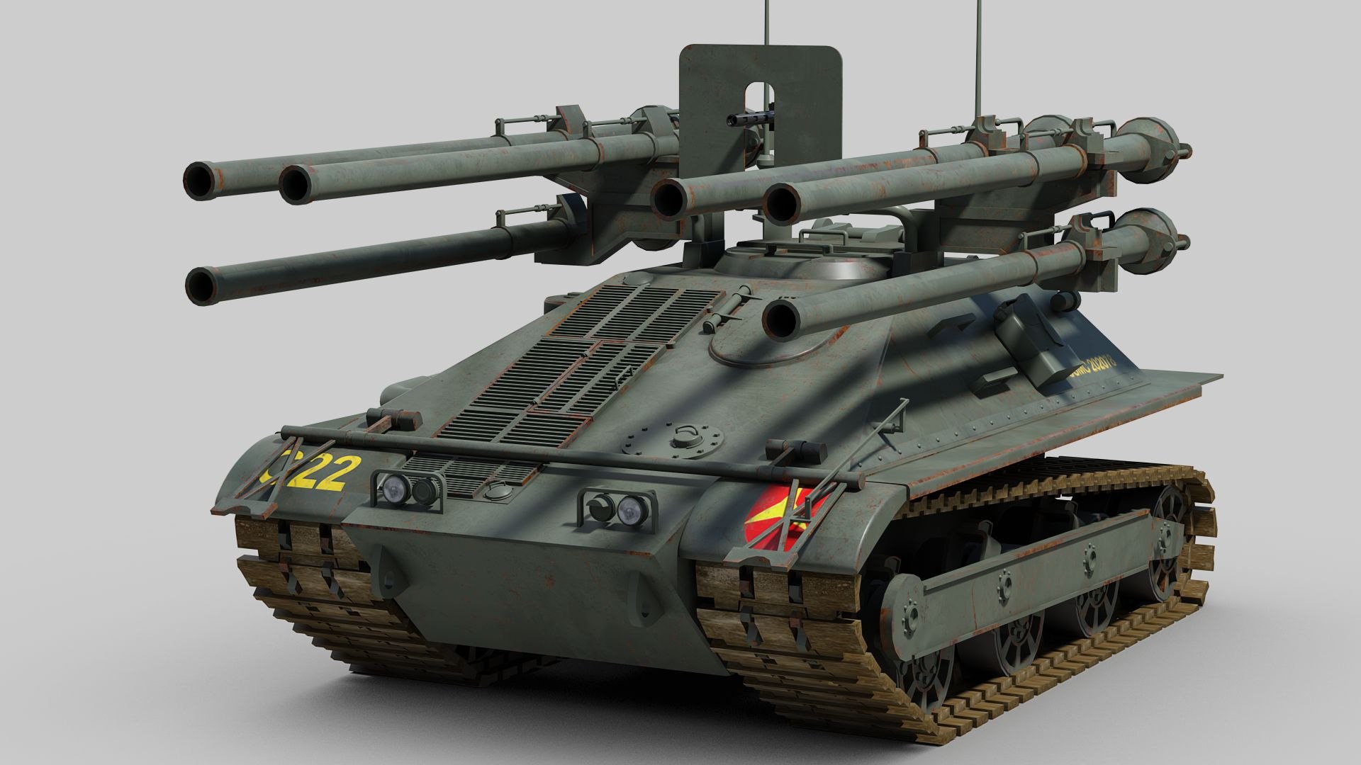 3d Model Of M50 Ontos