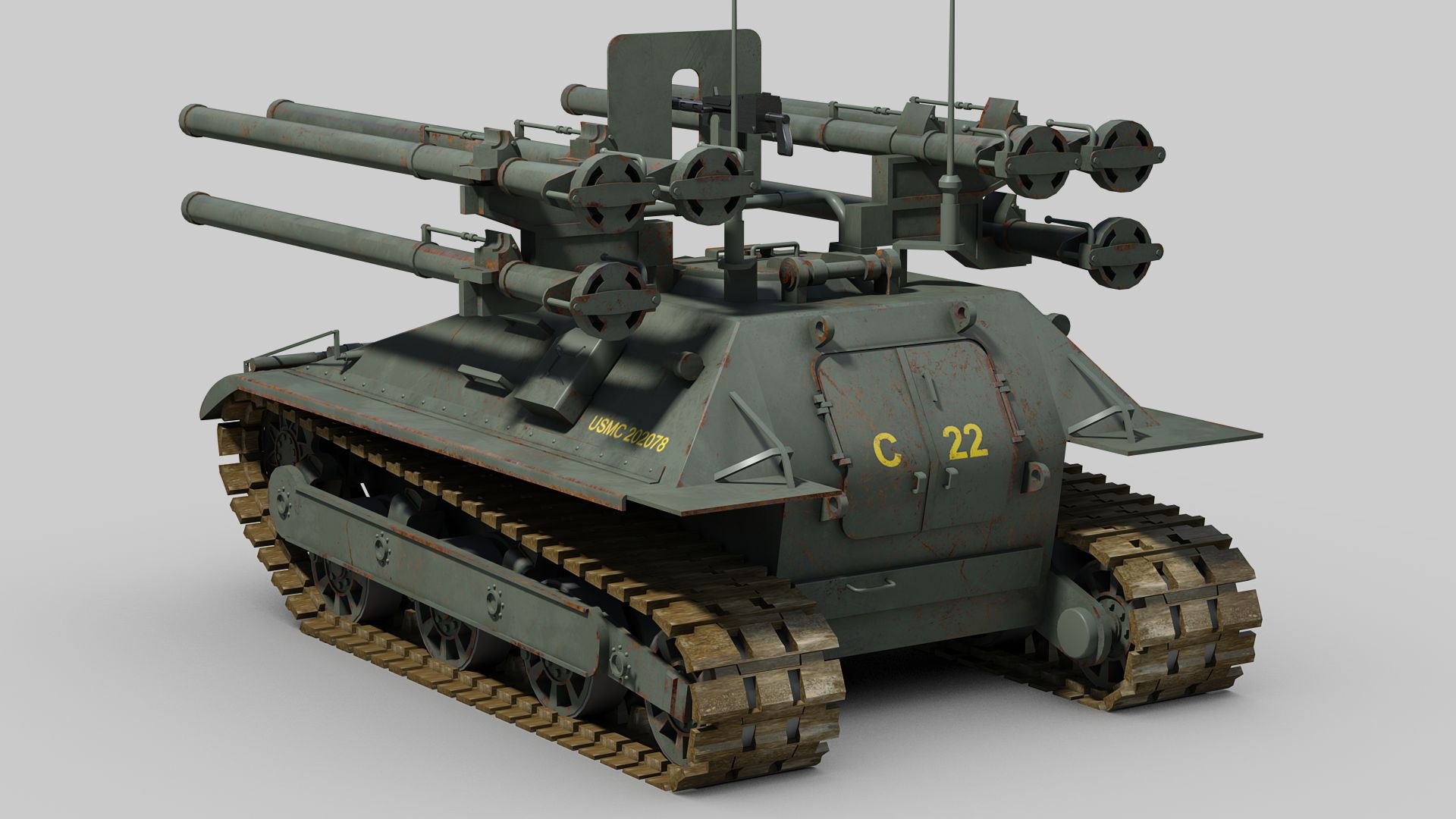 3d Model Of M50 Ontos