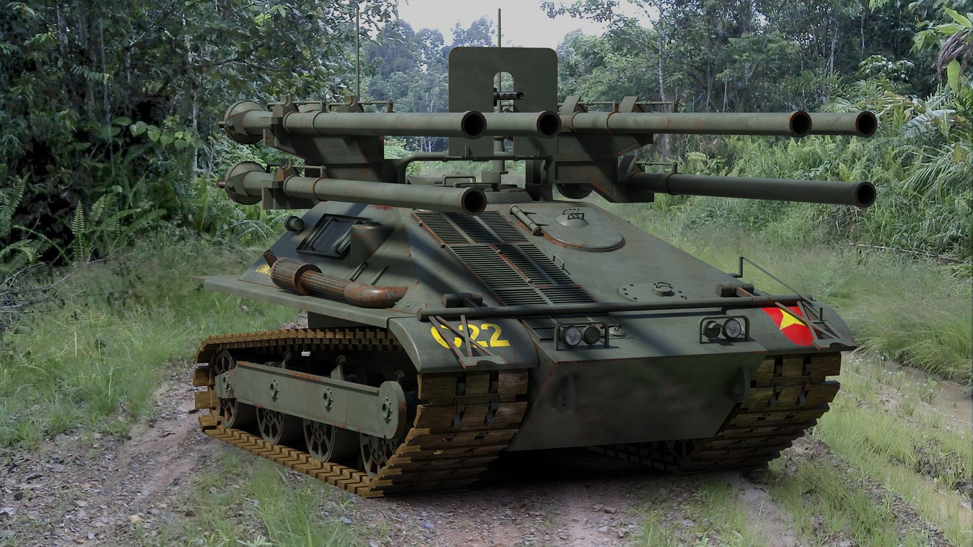 3d Model Of M50 Ontos