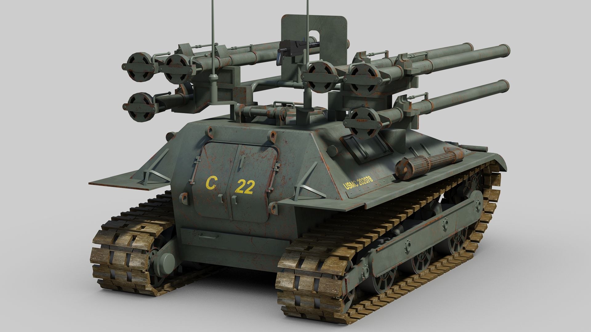 3d Model Of M50 Ontos