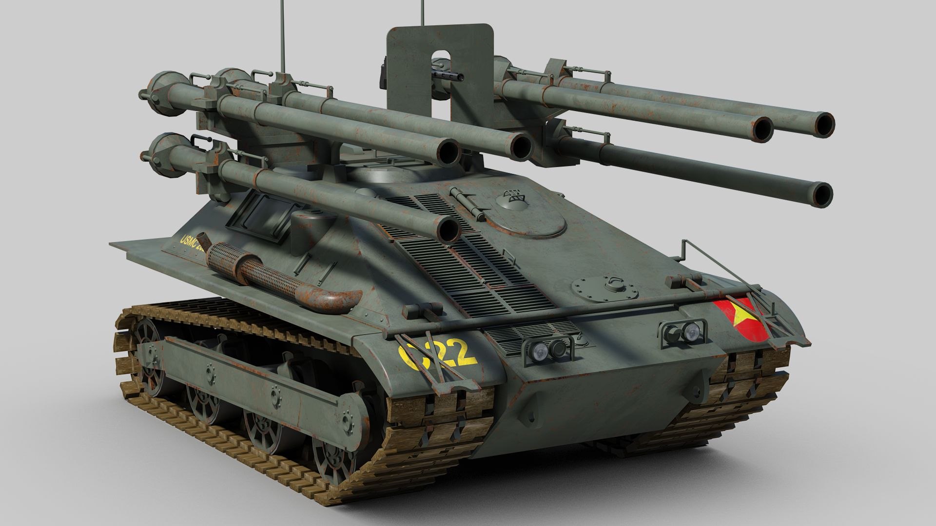 3d Model Of M50 Ontos