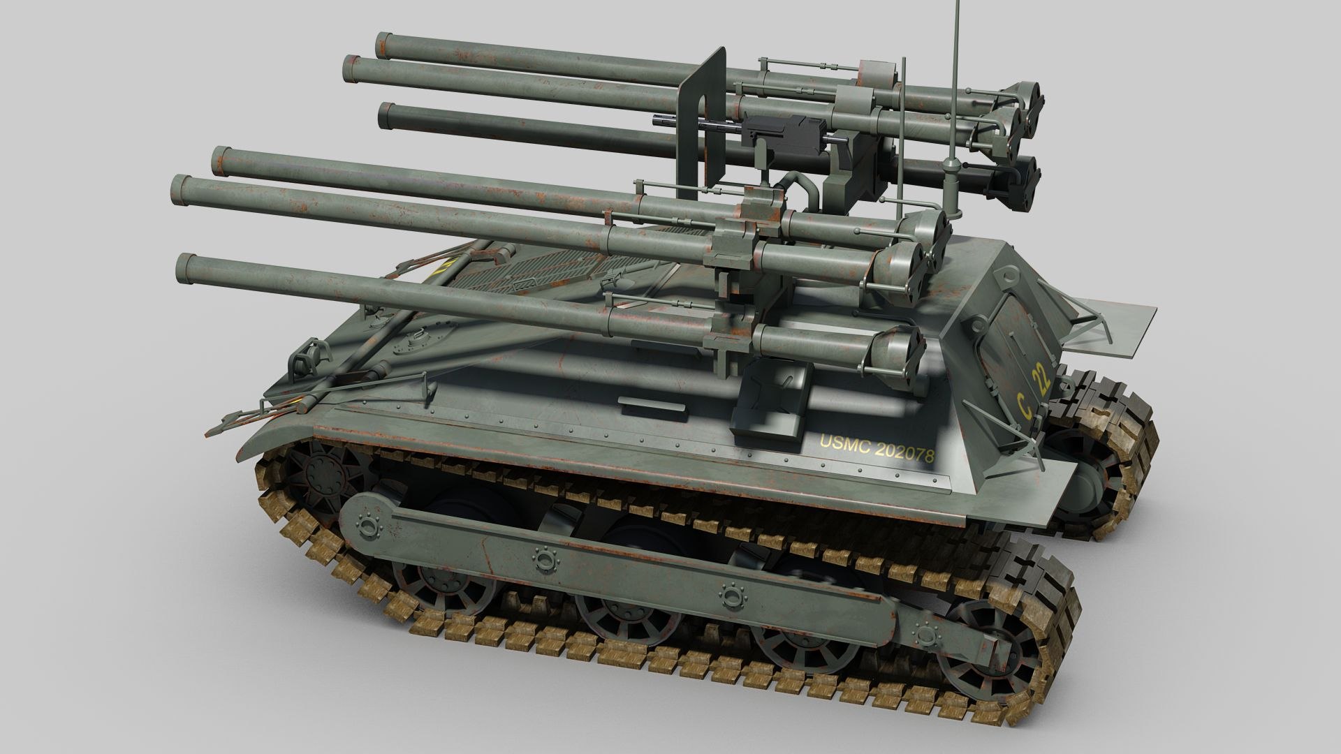 3d Model Of M50 Ontos