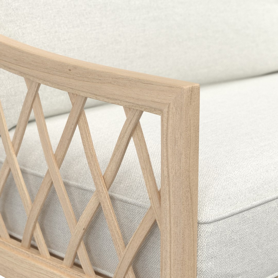 Greystone Teak Sofa 3D Model - TurboSquid 2062421