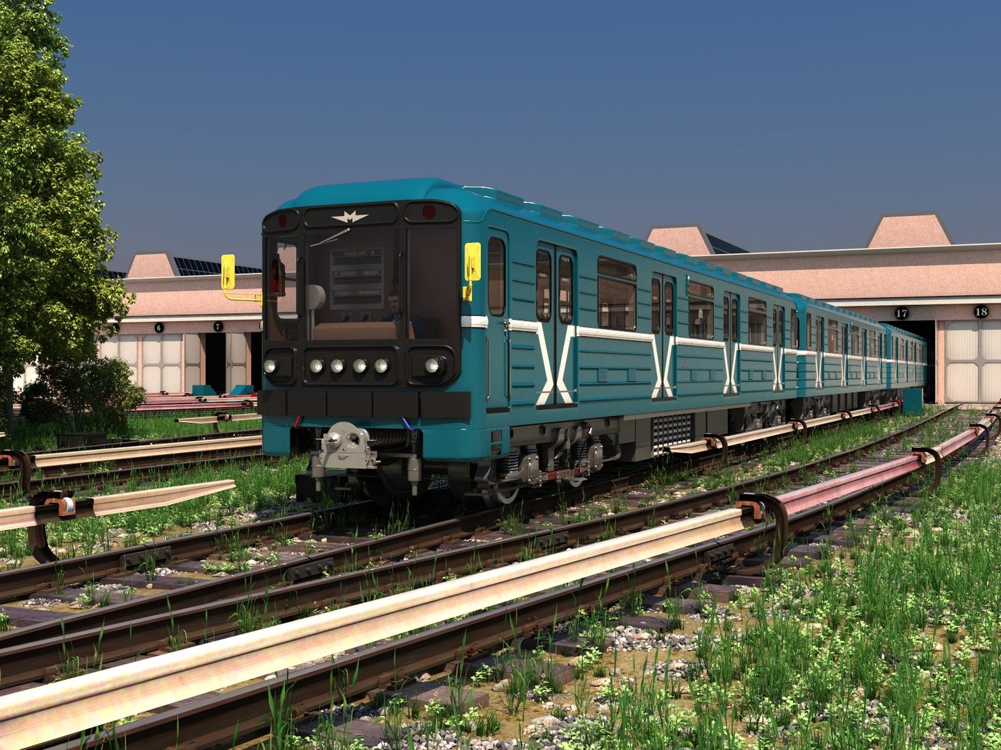 modelo 3d 81-717.5 / 81.714.5 tren subterráneo de Moscú - TurboSquid ...