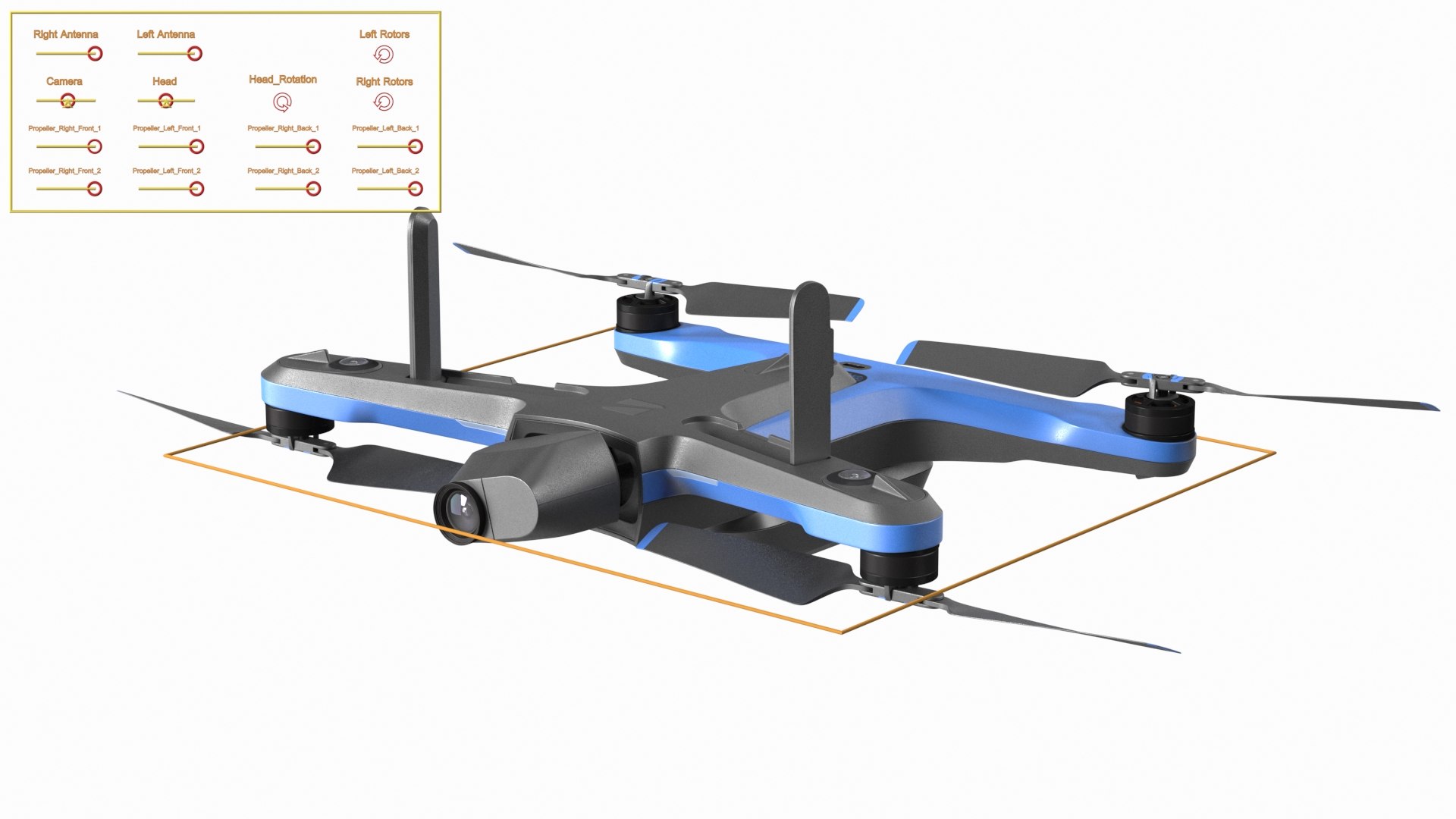 3D Autonomous Drone Skydio 2 Plus Off State Rigged Model - TurboSquid ...