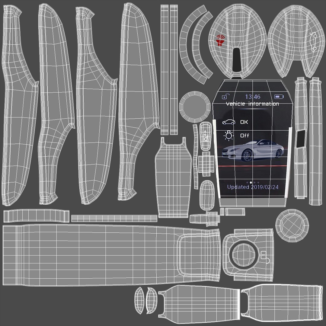 Car Smart Key Generic 3D Model - TurboSquid 1296995