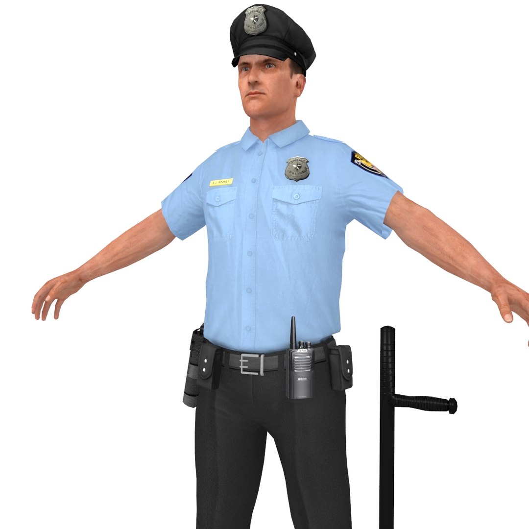 Police Officer 3D Model - TurboSquid 1353609