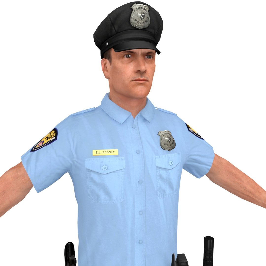 Police Officer 3D Model - TurboSquid 1353609