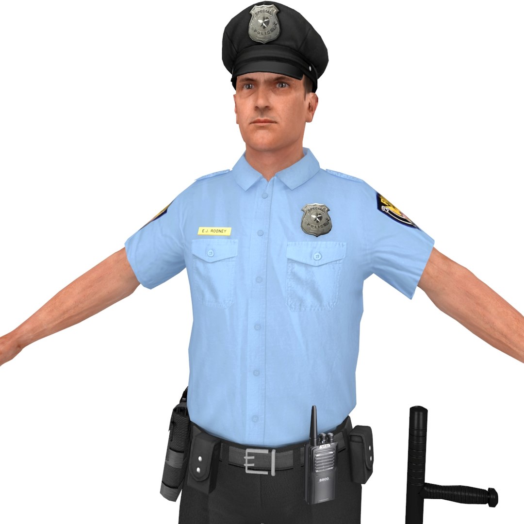 Police Officer 3D Model - TurboSquid 1353609