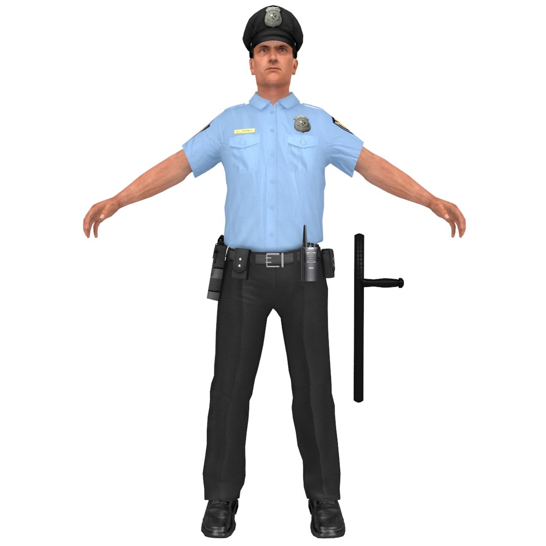 Police Officer 3D Model - TurboSquid 1353609