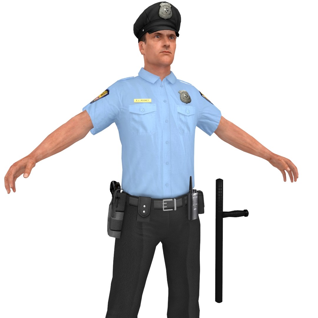 Police Officer 3D Model - TurboSquid 1353609