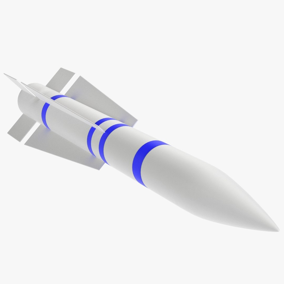 pbr uv-textured aim-54 phoenix missile 3d 3ds