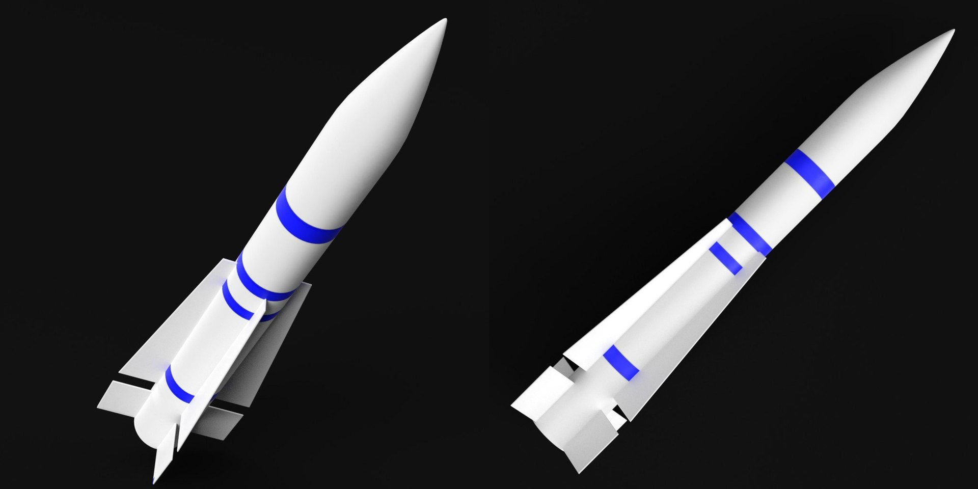 pbr uv-textured aim-54 phoenix missile 3d 3ds