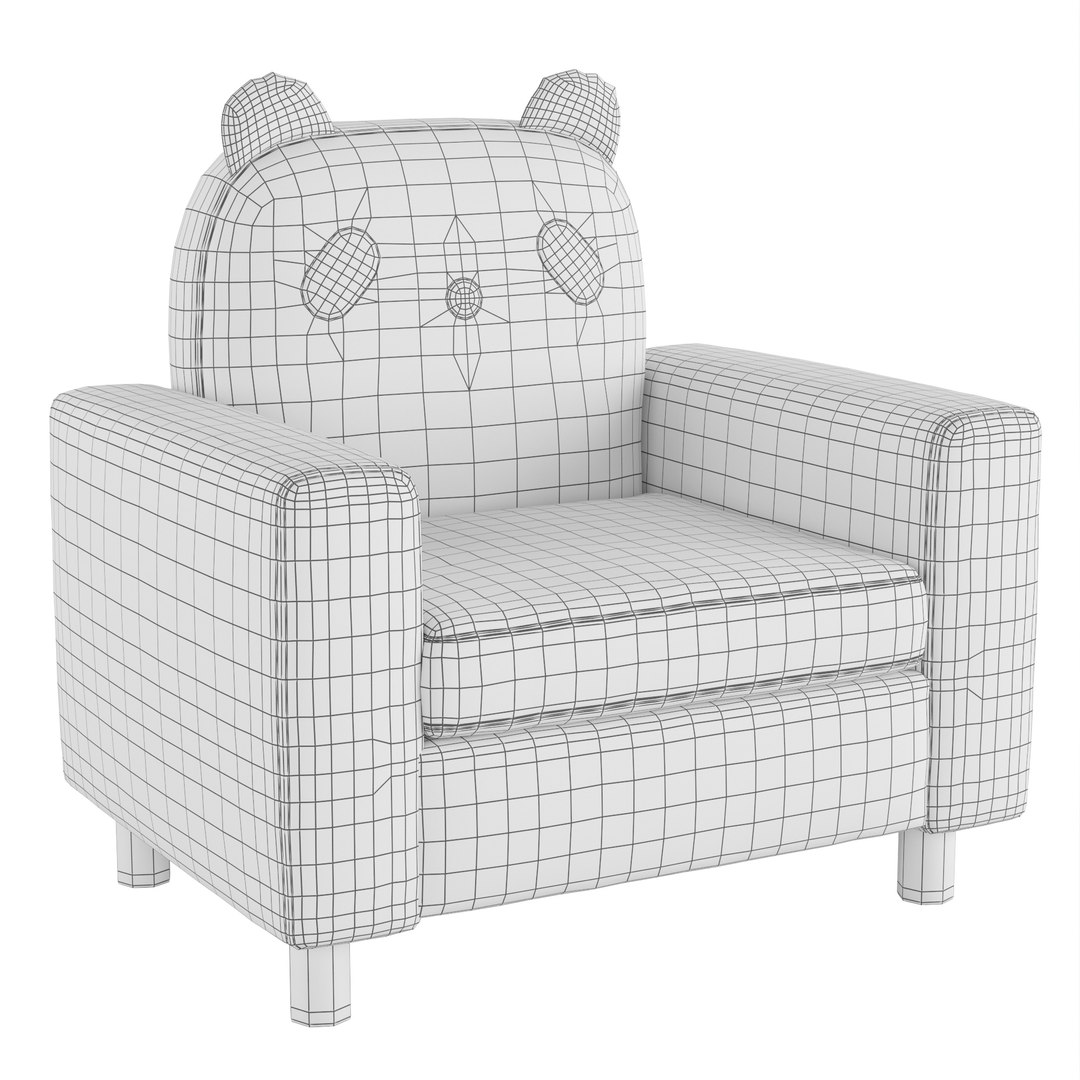 3D Kids Chair By Costzon Model - TurboSquid 2198670