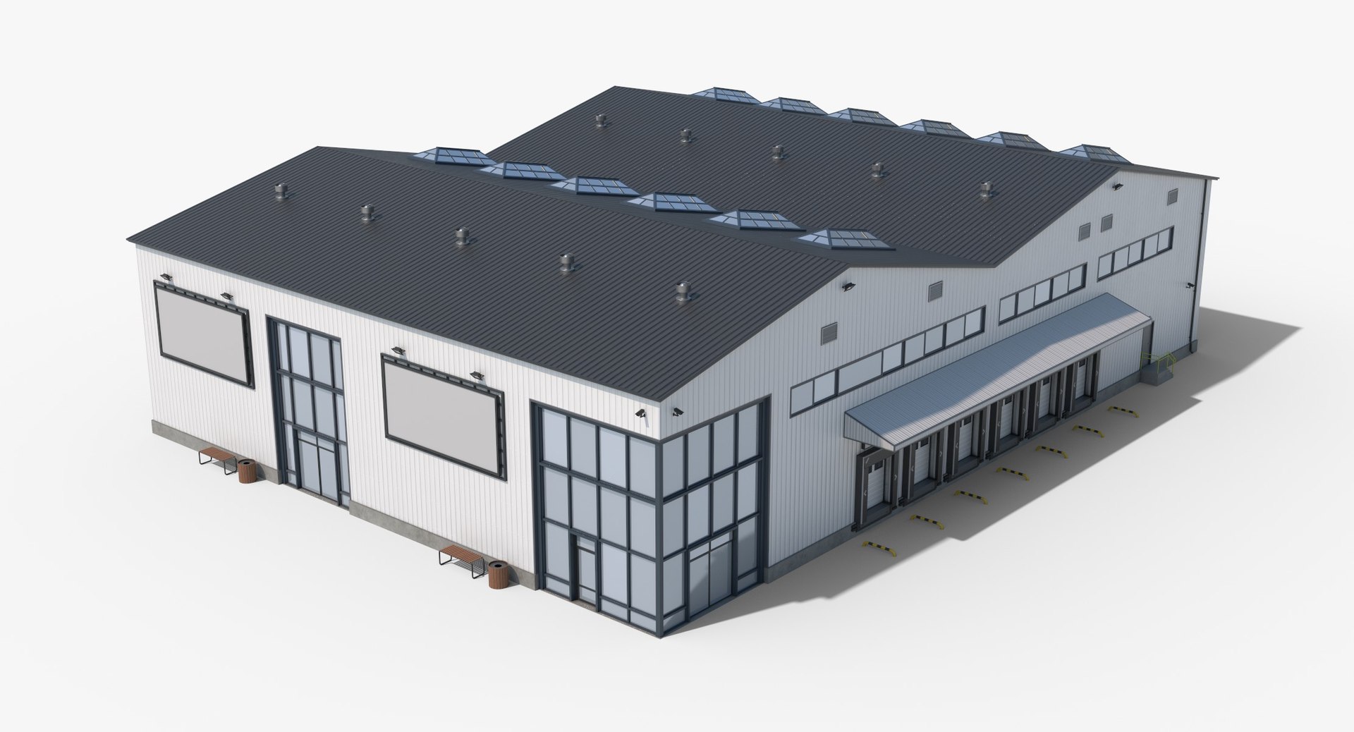 3D Model Industrial Buildings Bundle - TurboSquid 2379117