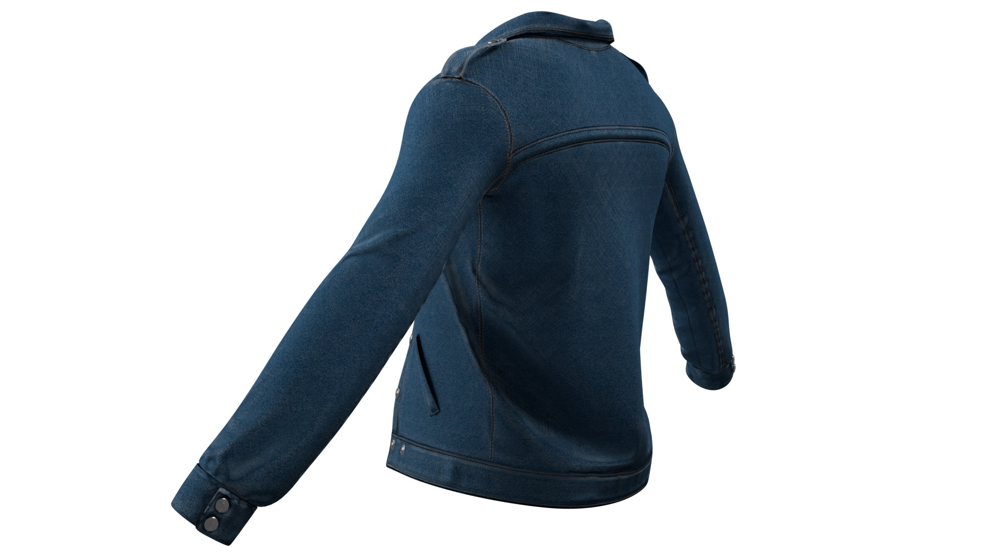 3D Denim Jacket - TurboSquid 2197624