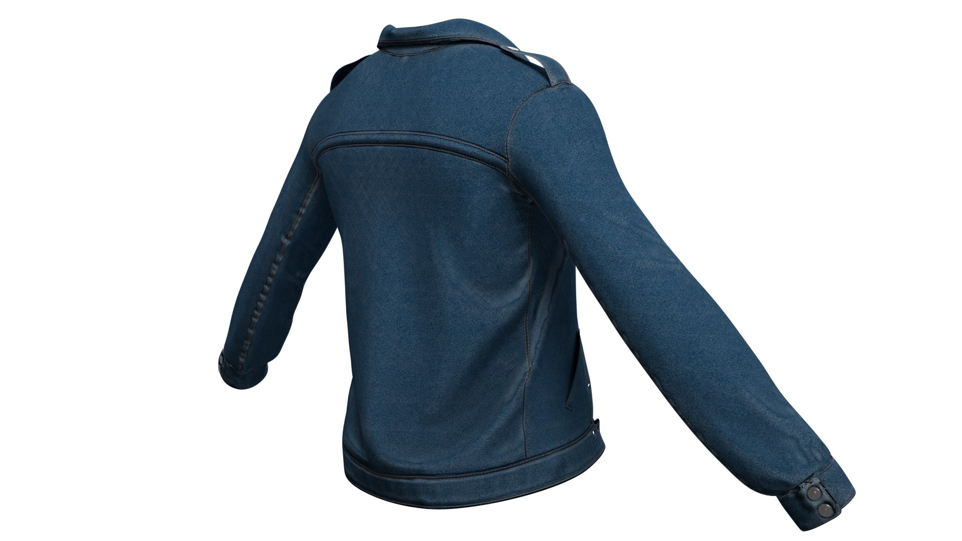 3D Denim Jacket - TurboSquid 2197624
