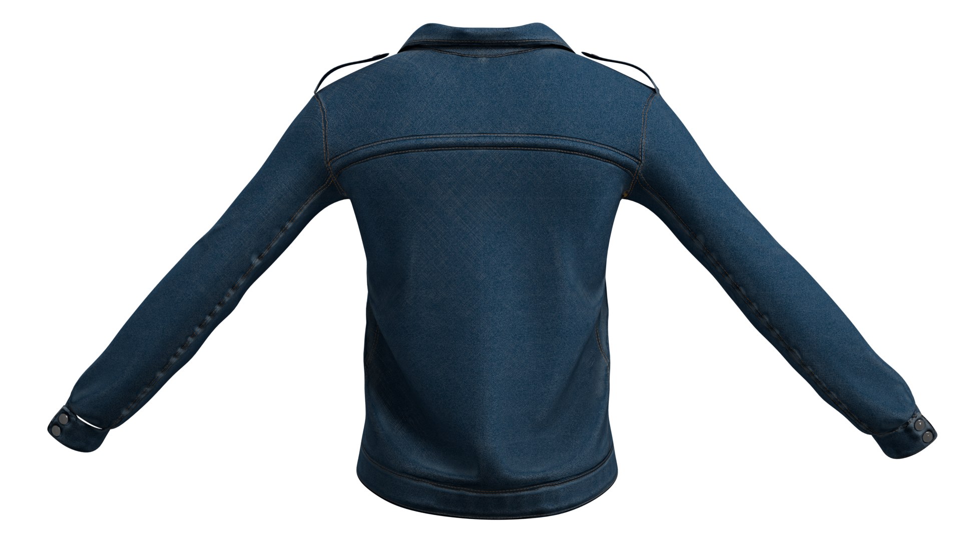3D Denim Jacket - TurboSquid 2197624