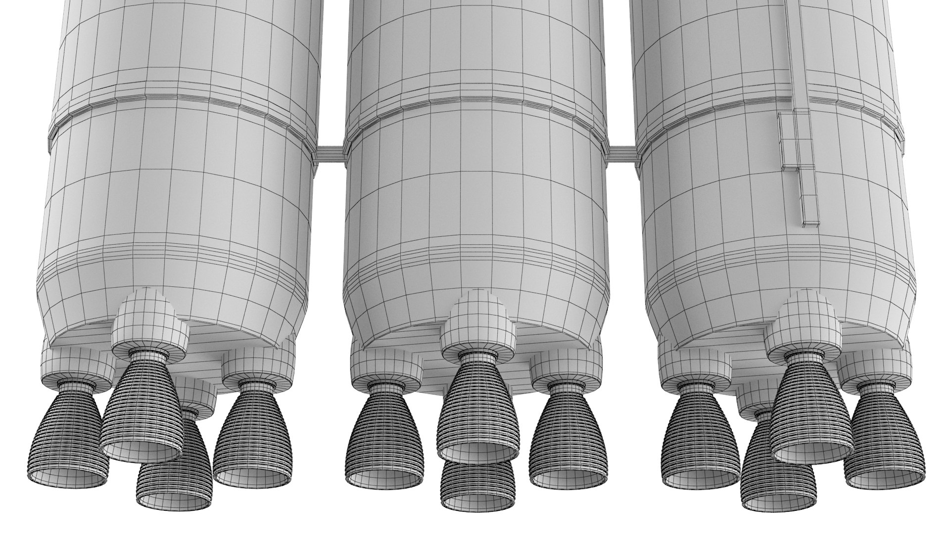 3D Falcon Heavy Rocket - TurboSquid 1543495