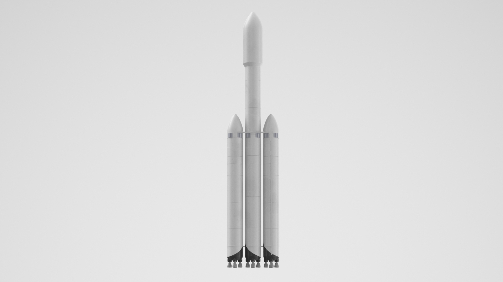 3D Falcon Heavy Rocket - TurboSquid 1543495