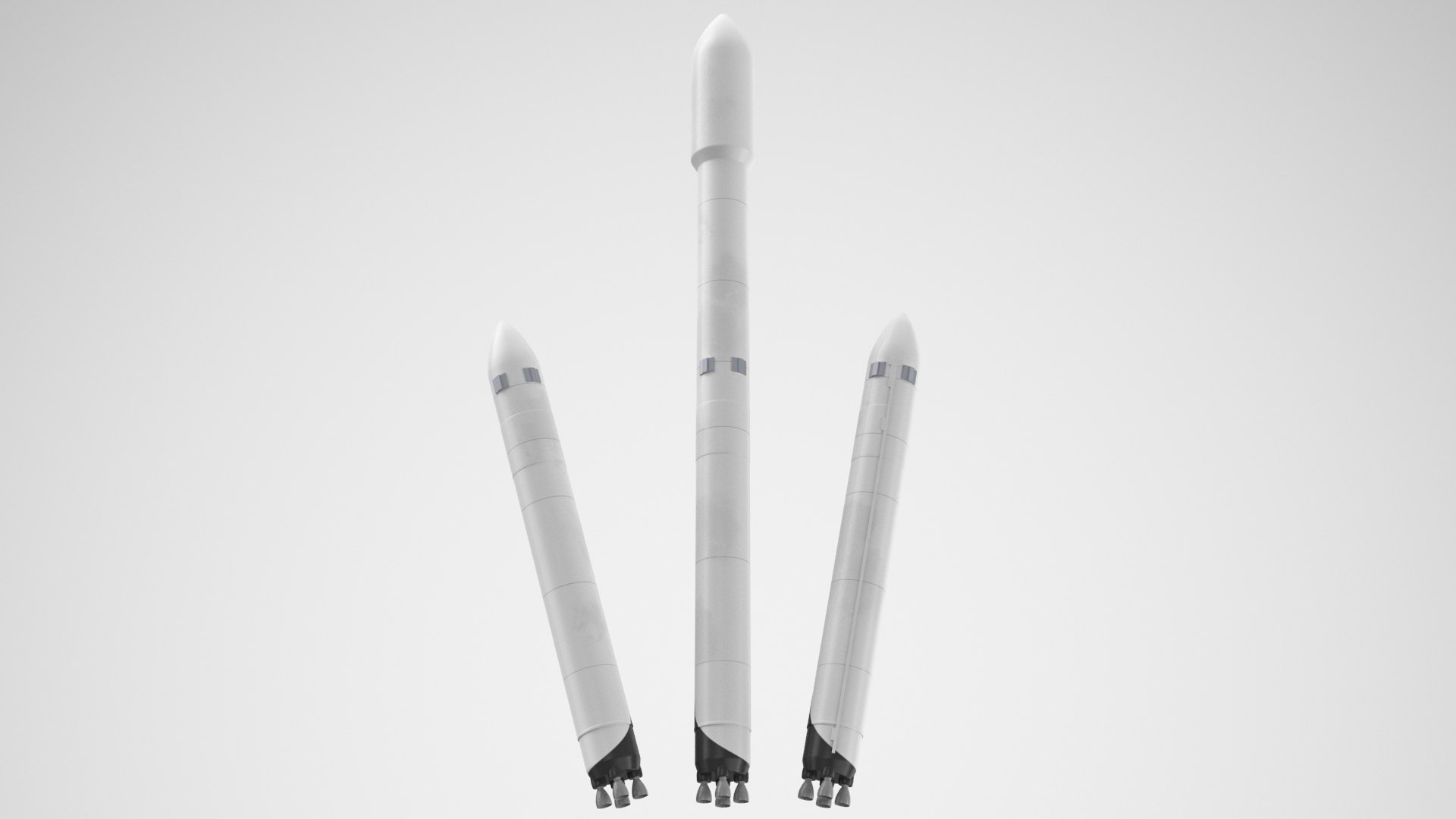 3D Falcon Heavy Rocket - TurboSquid 1543495