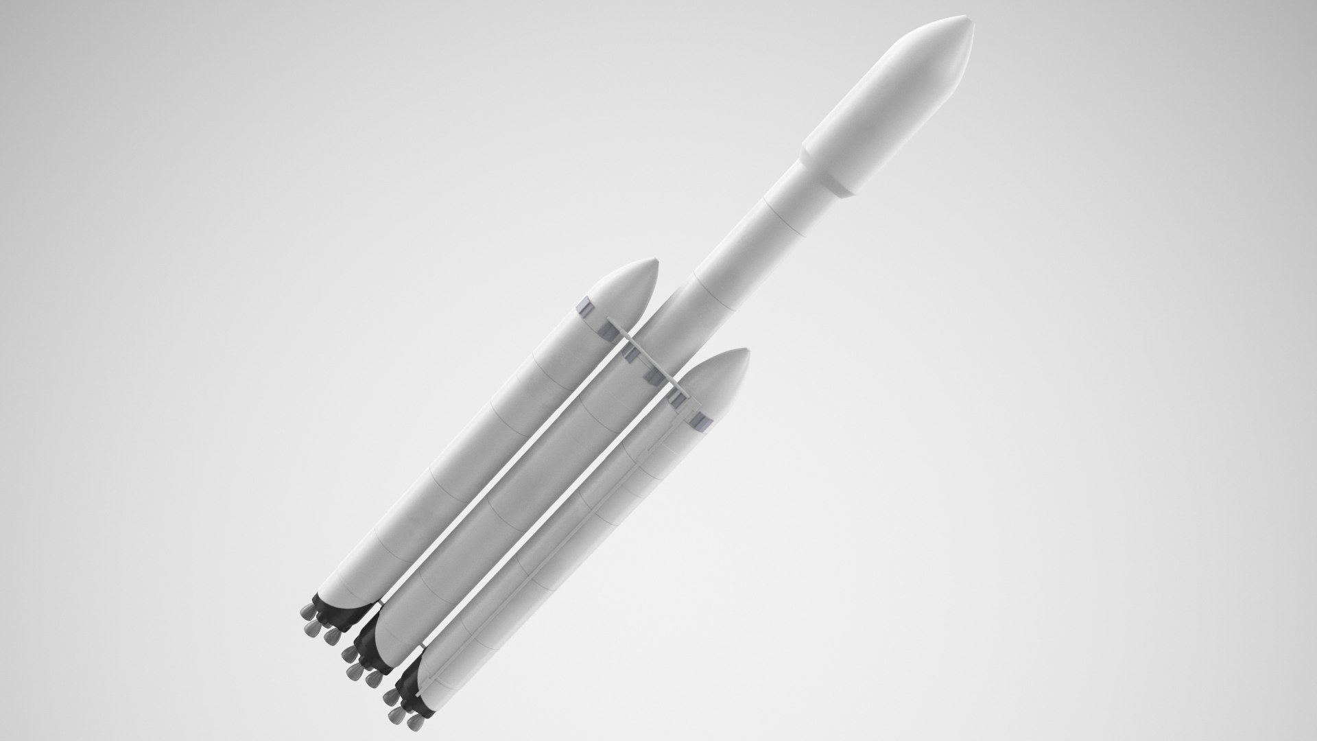 3D Falcon Heavy Rocket - TurboSquid 1543495