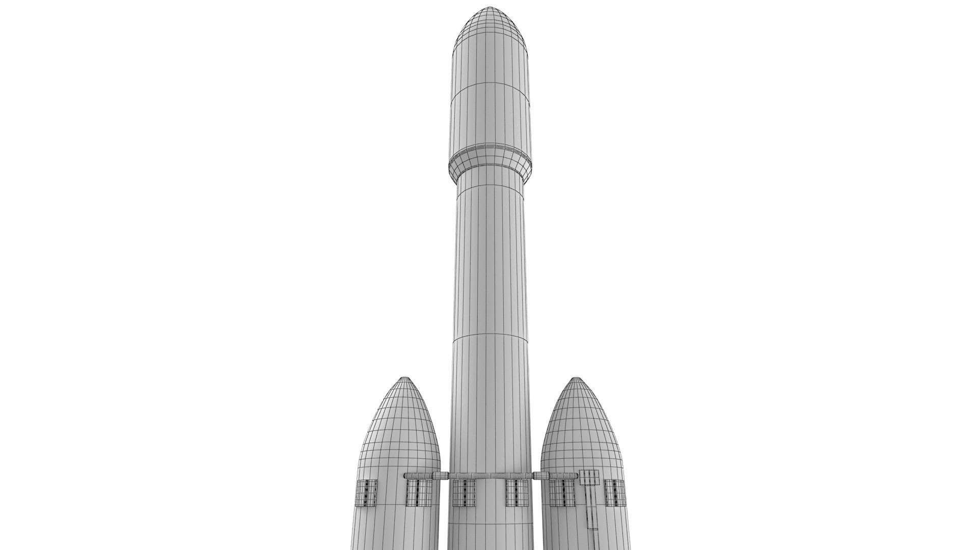 3D Falcon Heavy Rocket - TurboSquid 1543495