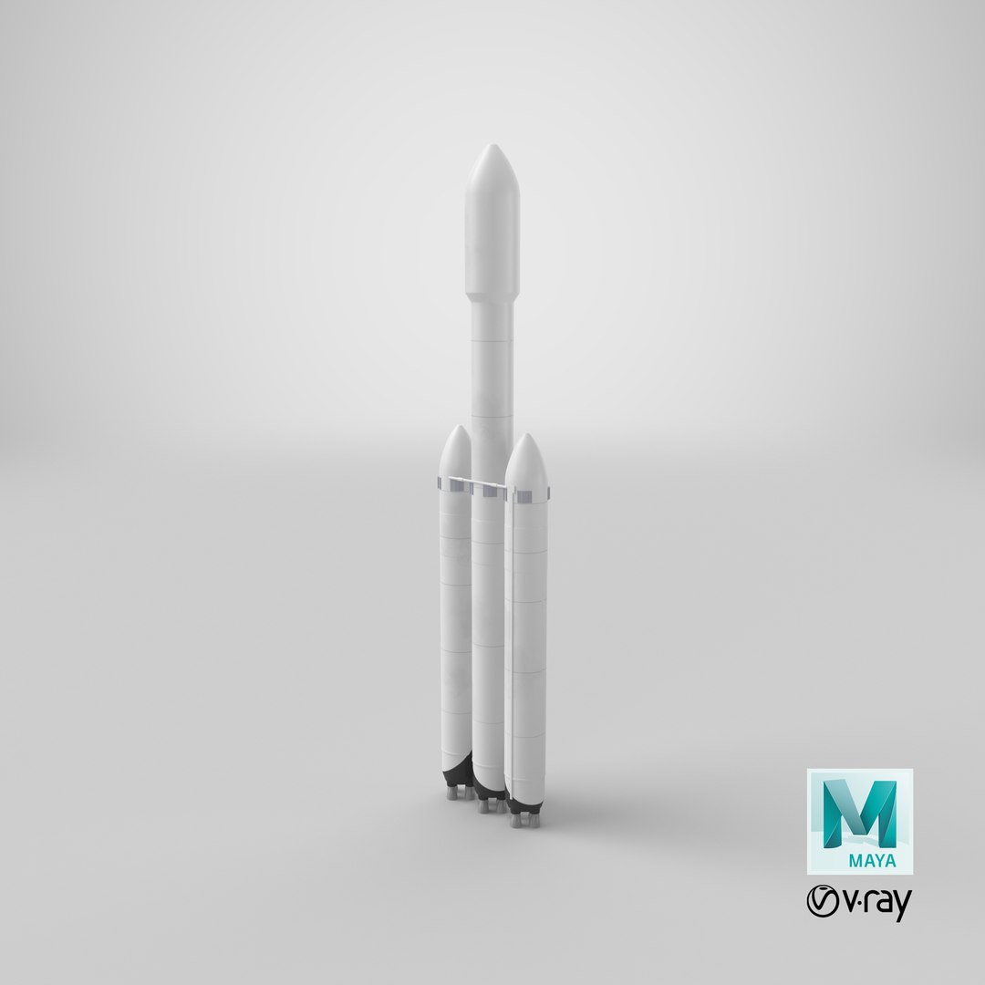 3D Falcon Heavy Rocket - TurboSquid 1543495