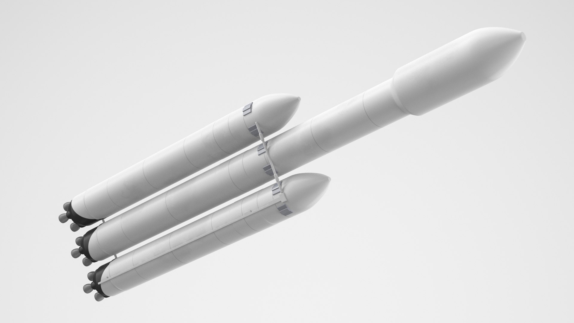 3D Falcon Heavy Rocket - TurboSquid 1543495