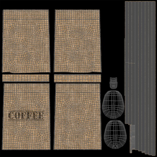 Coffee Bag 3D model - TurboSquid 1806772