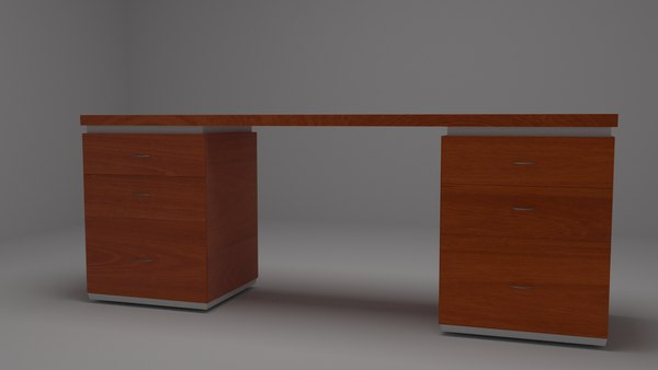 3d model of work desk
