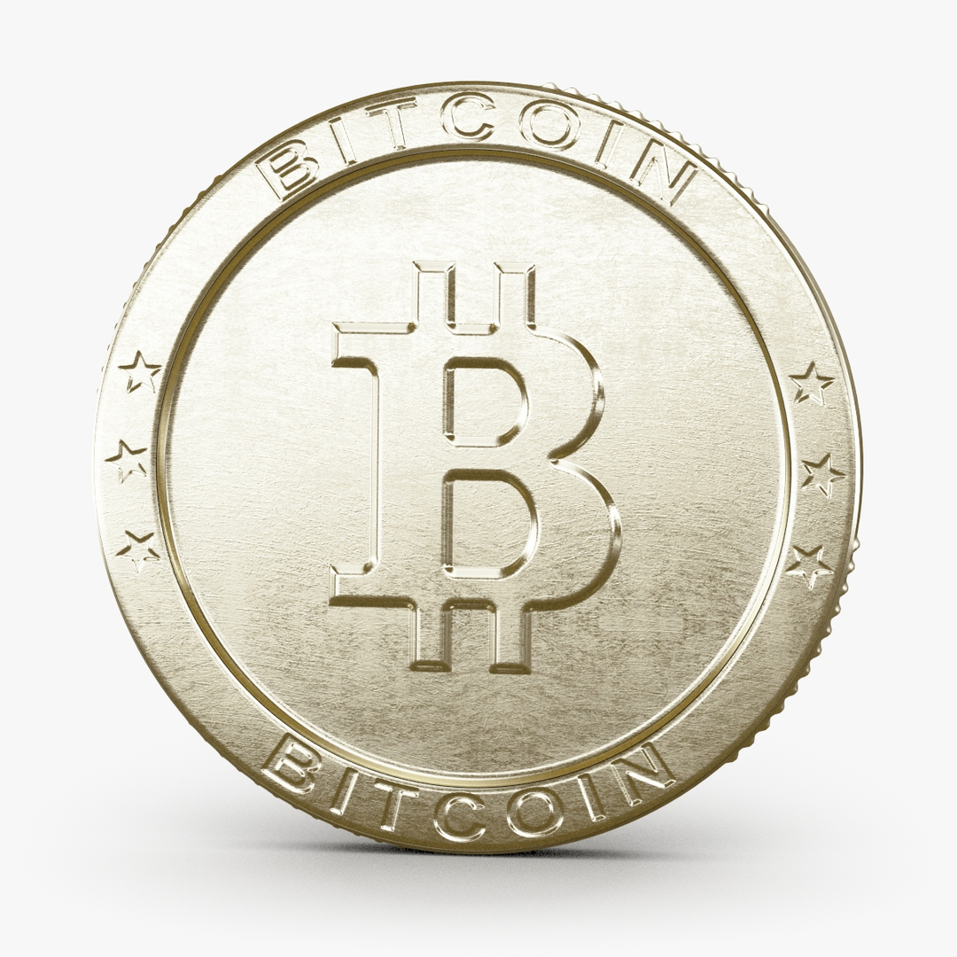 Bitcoin 2 Coins 3d Max