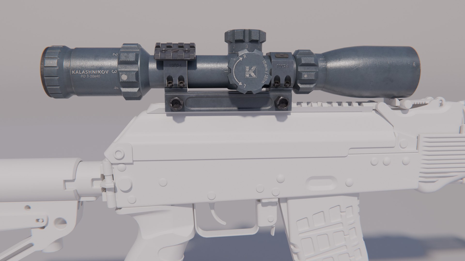 3D Optical Scope SM2 FFP Kalashnikov PO 3-10x40 - TurboSquid 2335679