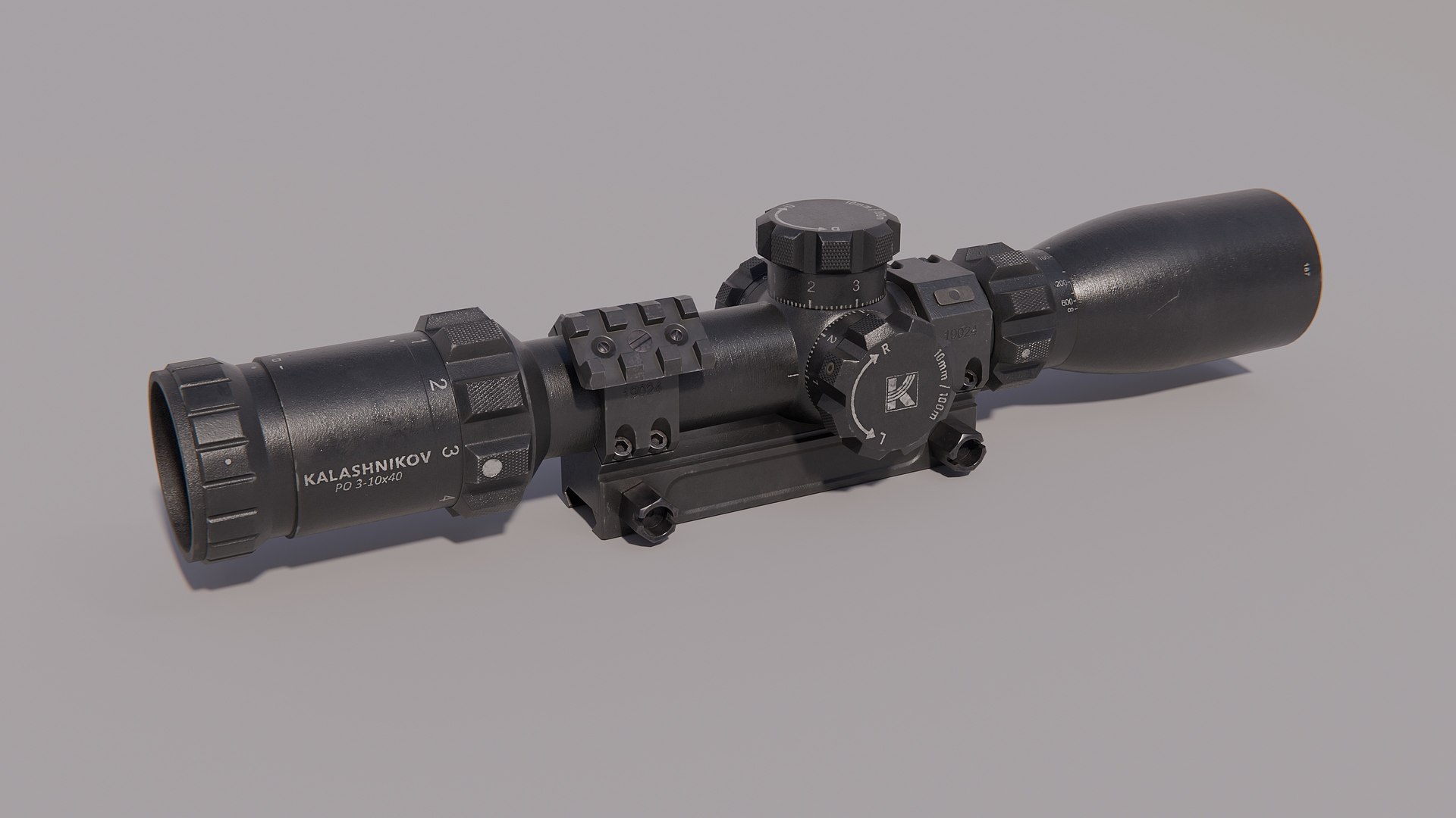 3D Optical Scope SM2 FFP Kalashnikov PO 3-10x40 - TurboSquid 2335679