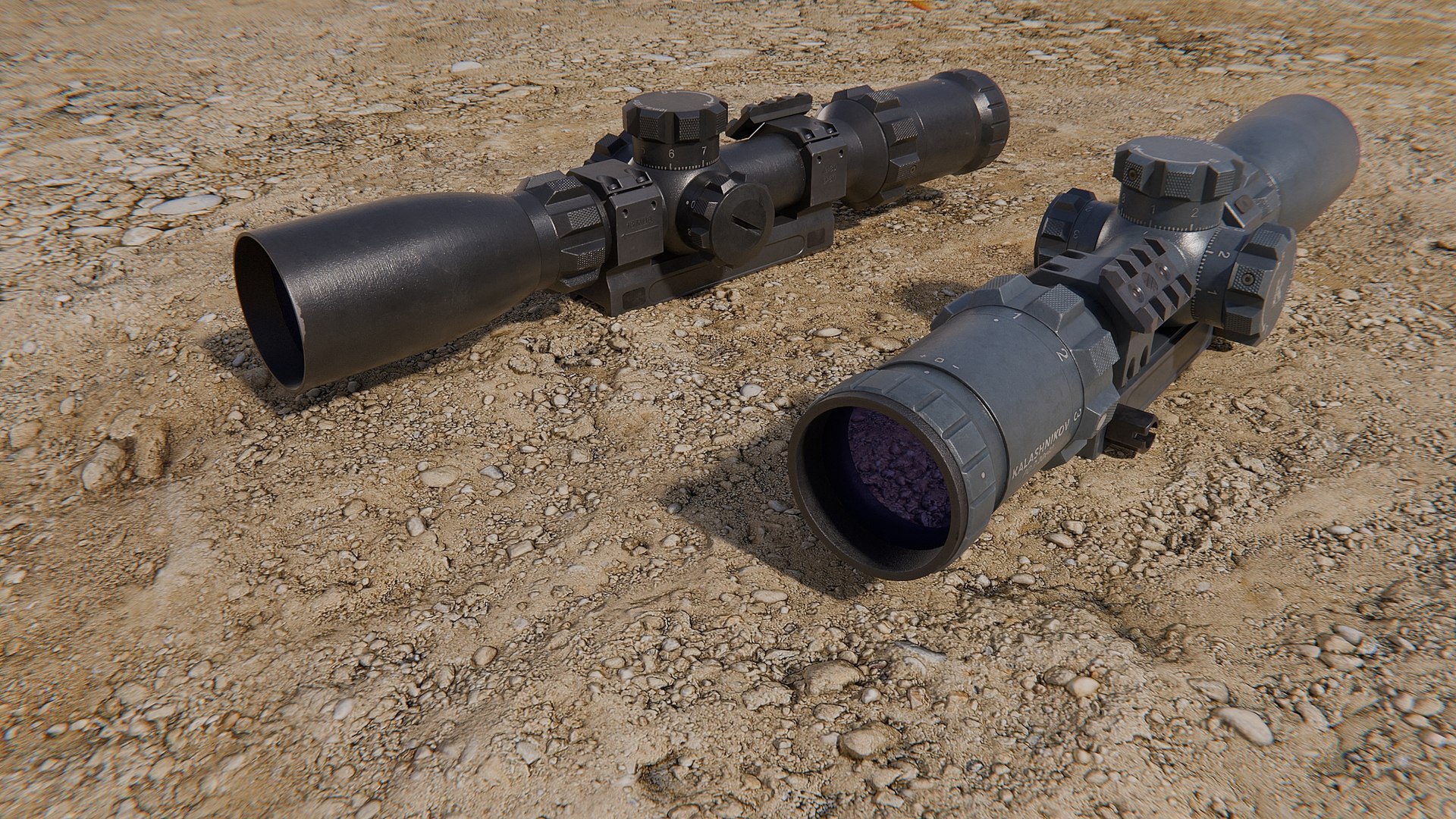3D Optical Scope SM2 FFP Kalashnikov PO 3-10x40 - TurboSquid 2335679